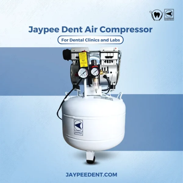 Dental Air Compressor, Oil Free, 1 HP Motor, 40 Liter Tank, For Dental ...